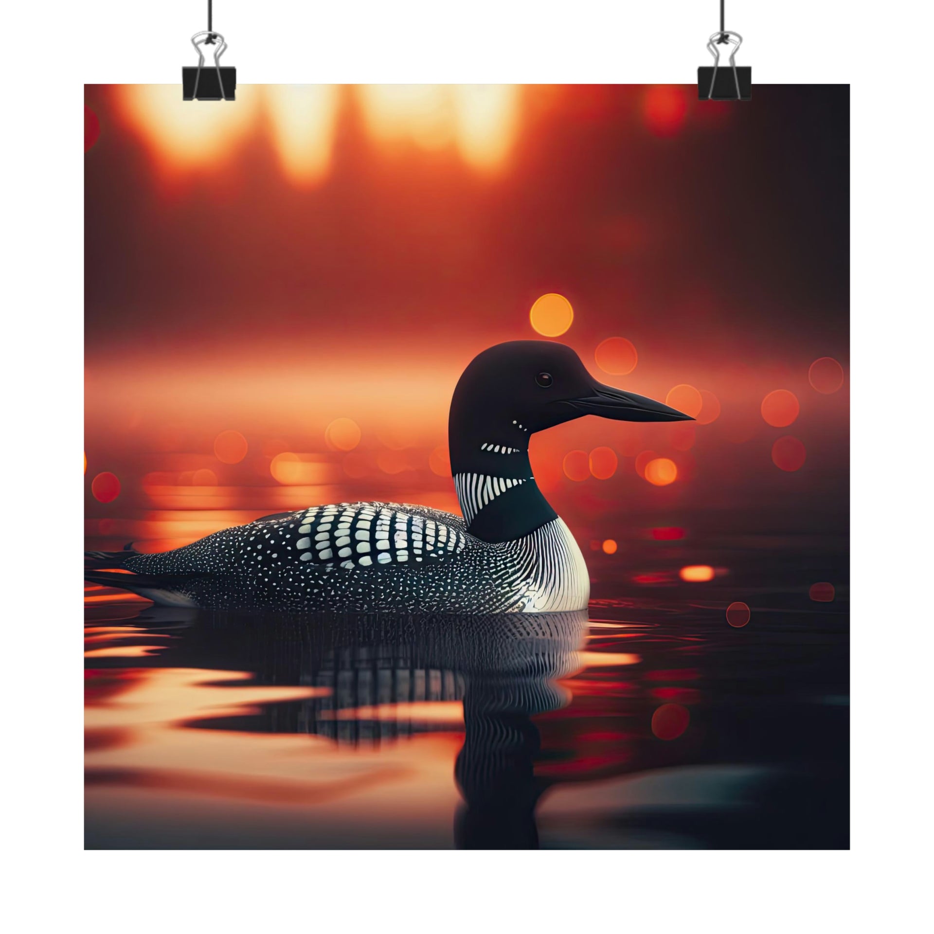 Lone Loon Poster – Unfocussed Photography & Art