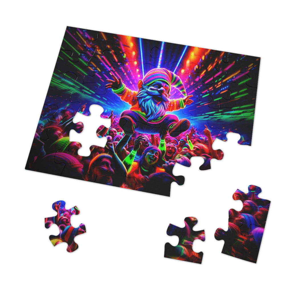 Underground Rave Gnome Jigsaw Puzzle – Unfocussed Photography & Art