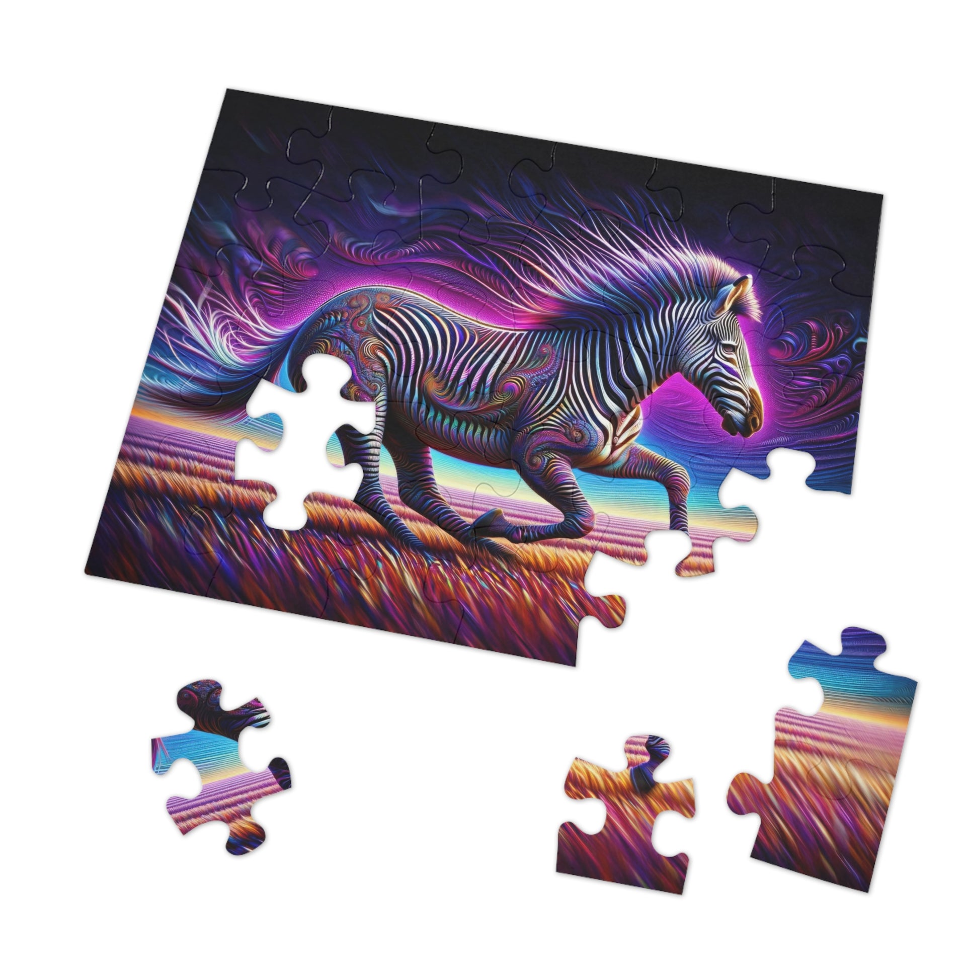 Fluorescent Spectrum Puzzle – Unfocussed Photography & Art