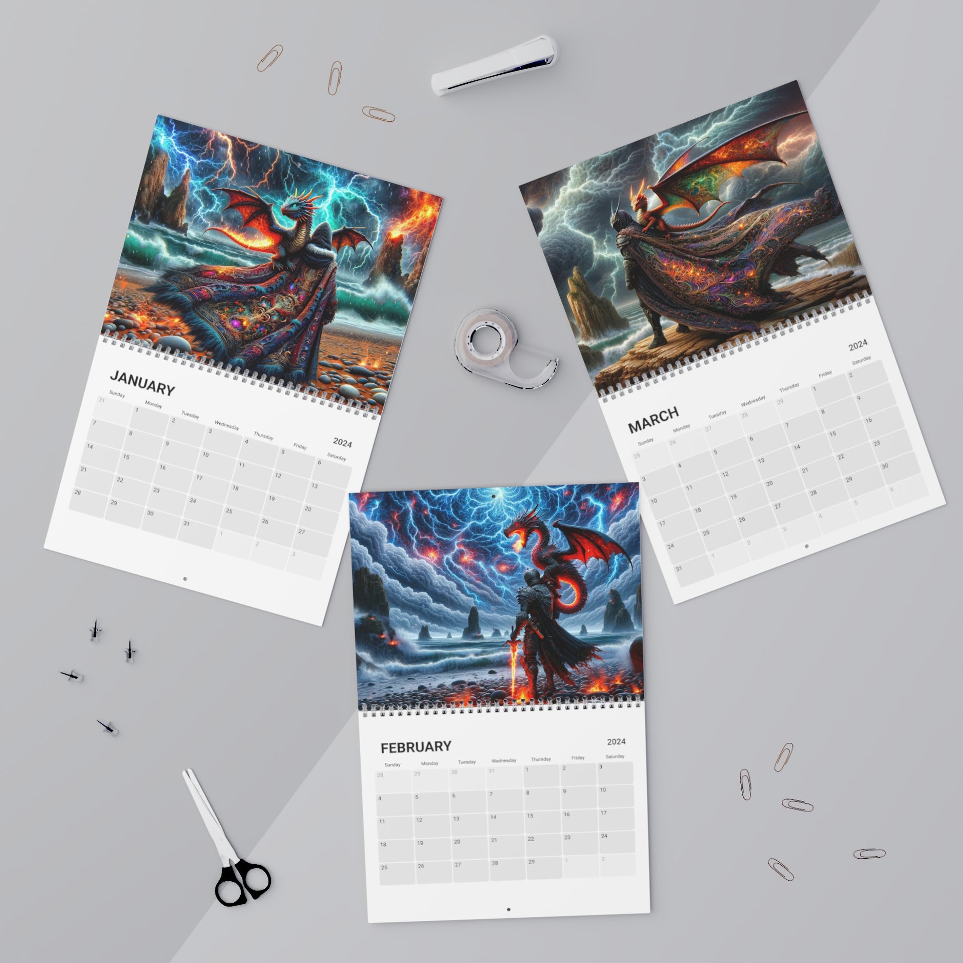 Draconic Guardians Calendar (2024) – Unfocussed Photography & Art