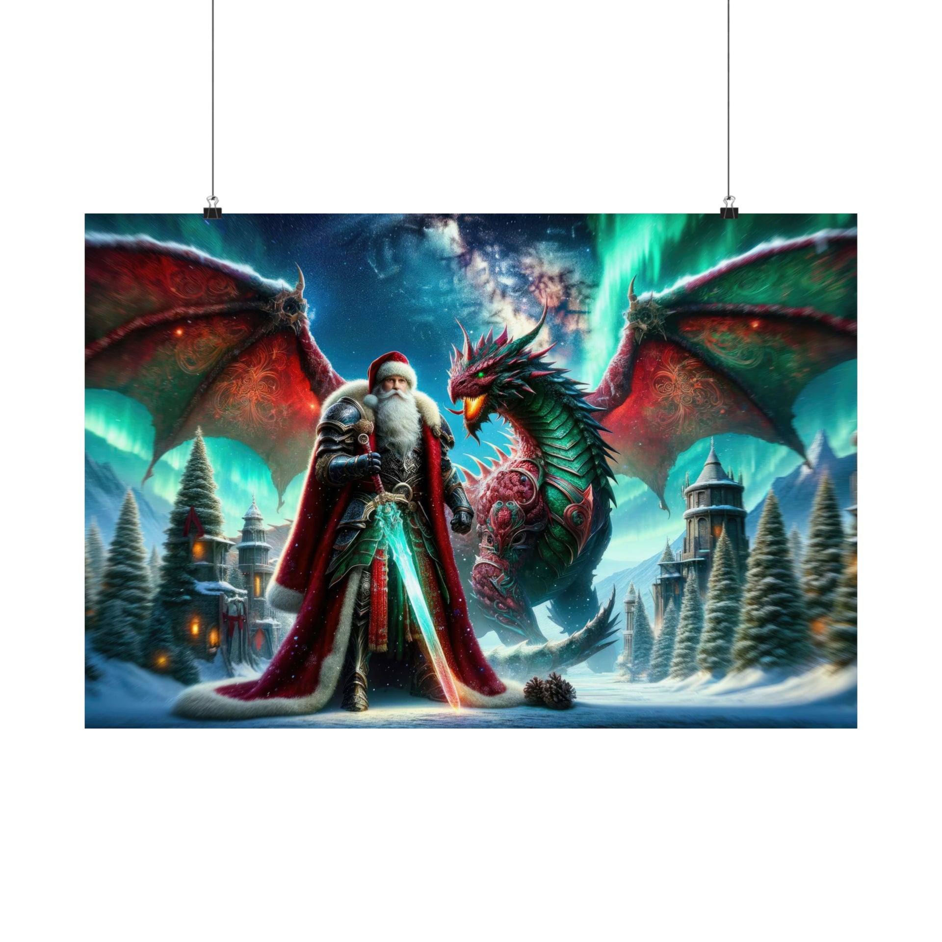 Santa's Mythical Protector Poster – Unfocussed Photography & Art