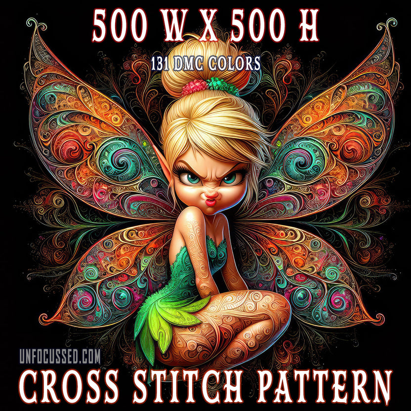 The Sentinel of the Silken Feathers Cross Stitch Pattern – Unfocussed ...