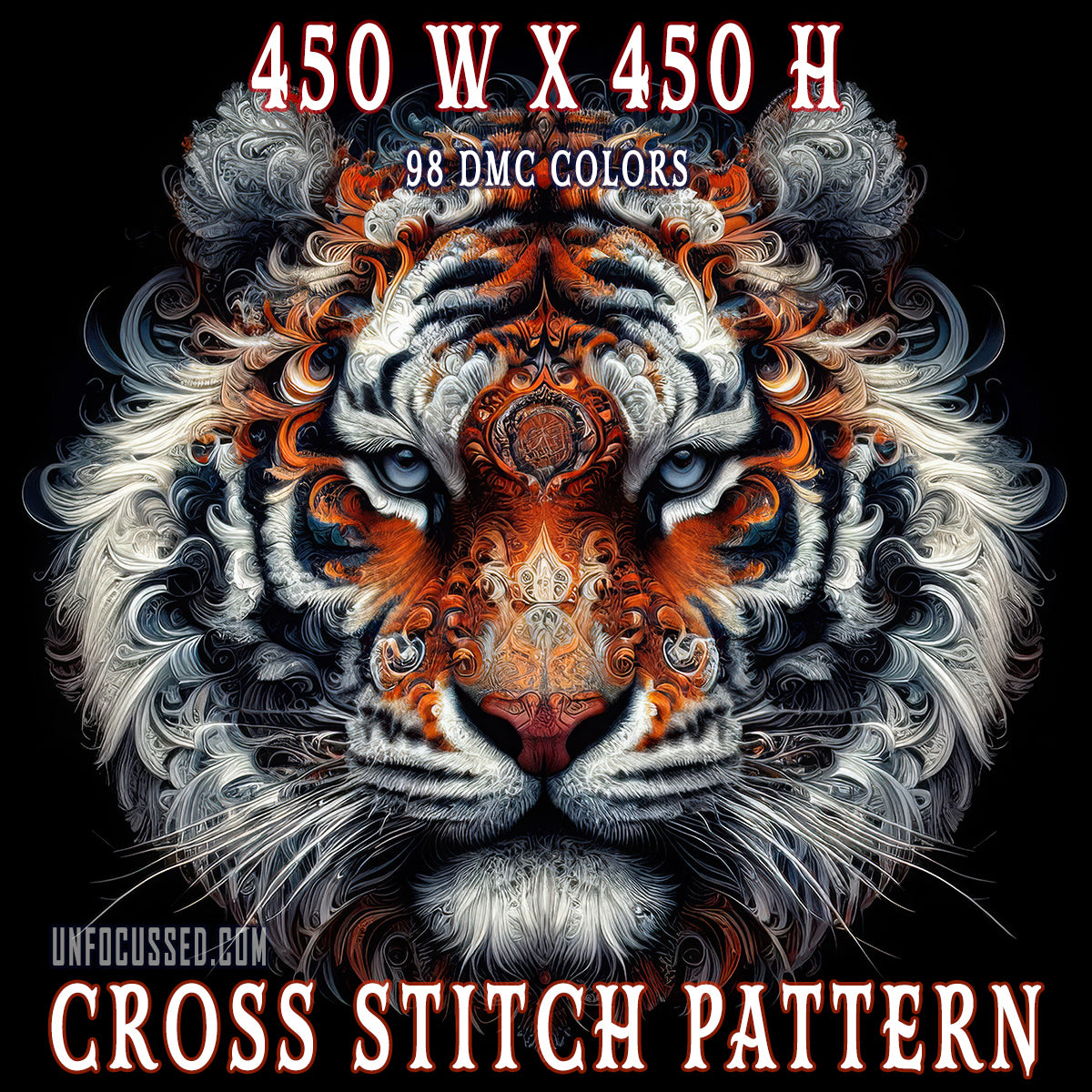 Opulent Instinct Cross Stitch Pattern – Unfocussed Photography & Art