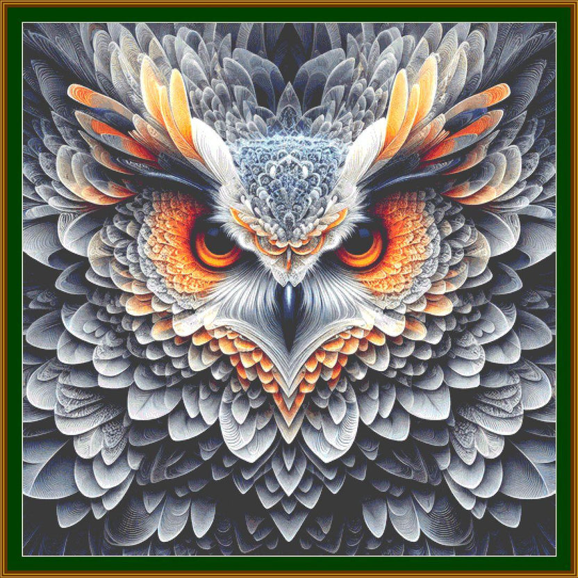 The Sentinel of the Silken Feathers Cross Stitch Pattern – Unfocussed ...