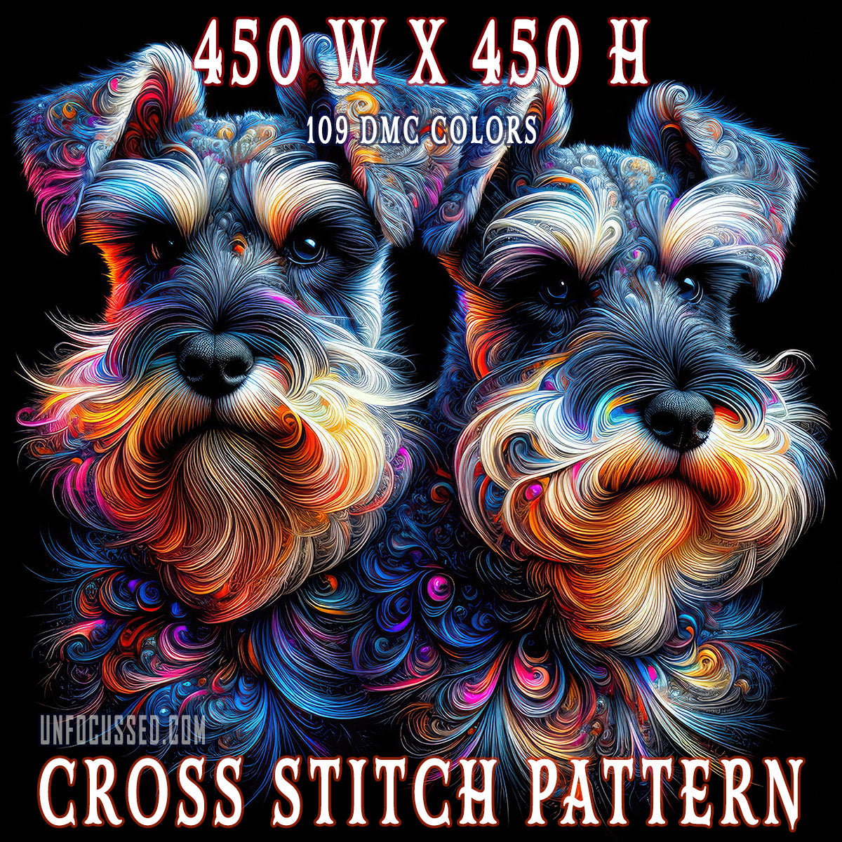 The Fantastical Shinto and Tintor Cross Stitch Pattern – Unfocussed ...