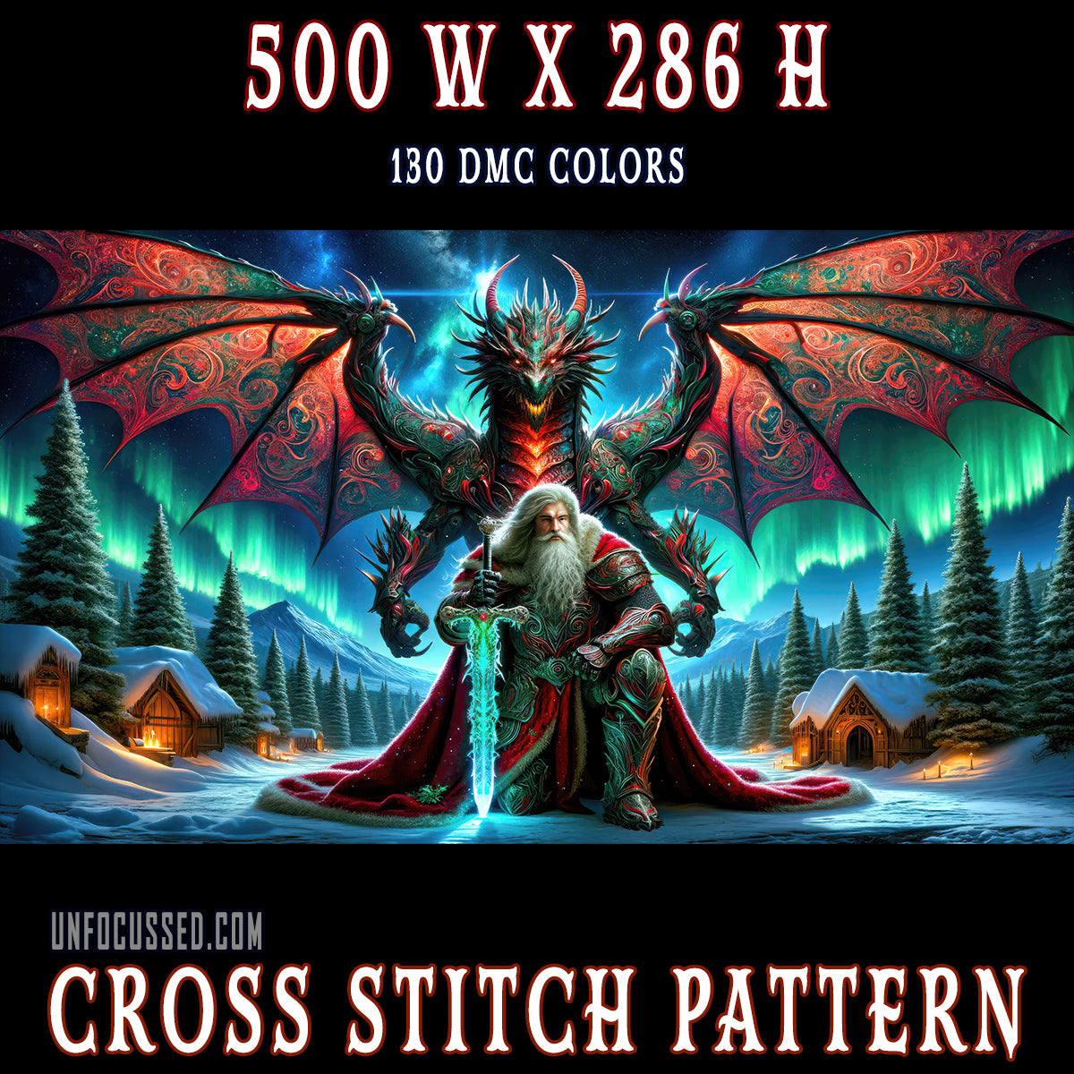 The Guardian of the Northern Myst Cross Stitch Pattern – Unfocussed ...